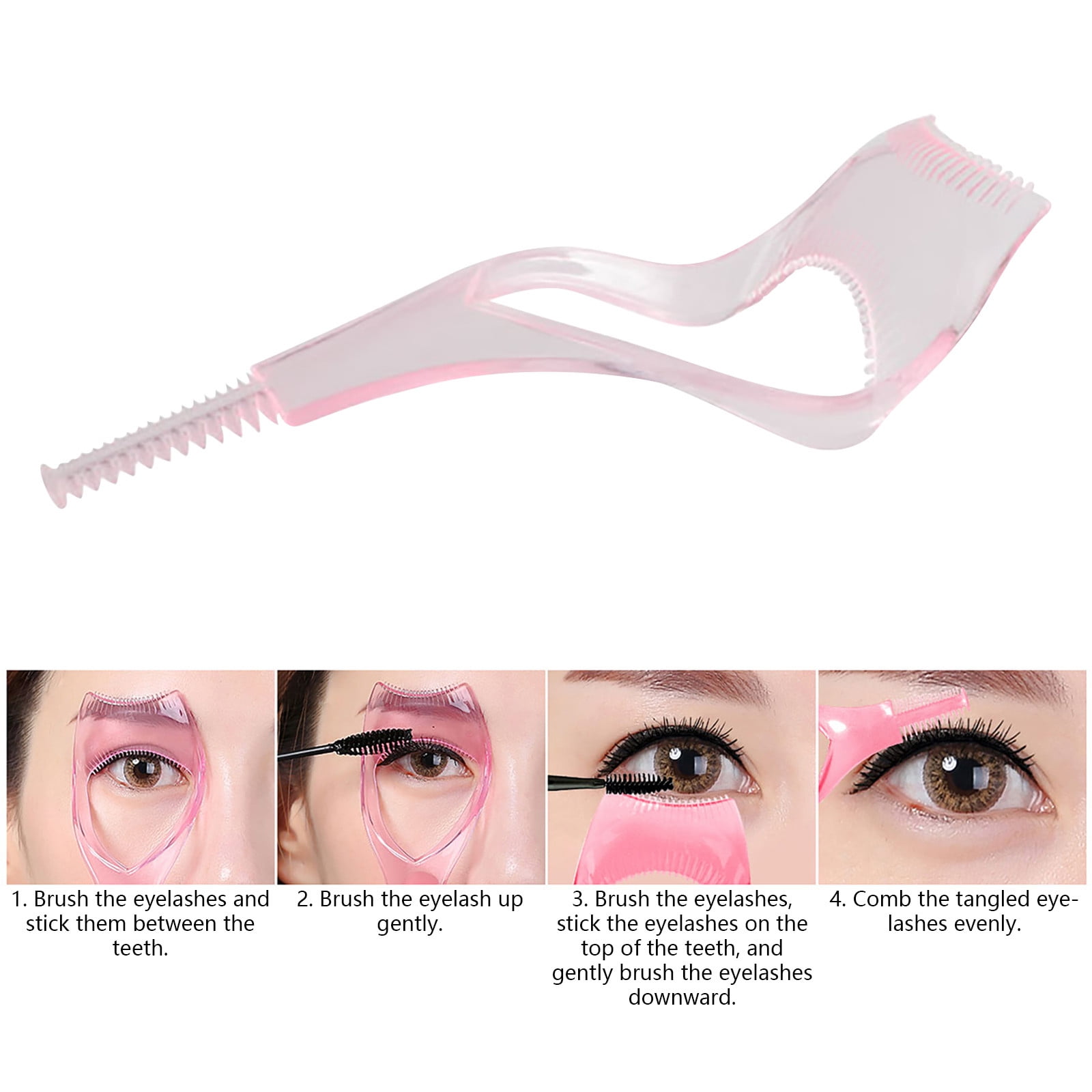 2 in 1 Eyelash Eyeliner Mascara Guard Eyelash Comb, Multi-functional ...