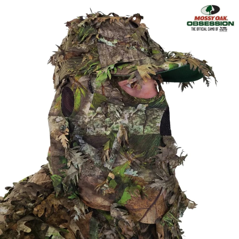2-in-1 FRONT Leafy Face Mask and Camo Hat (Adjustable,OSFM) - Walmart.com