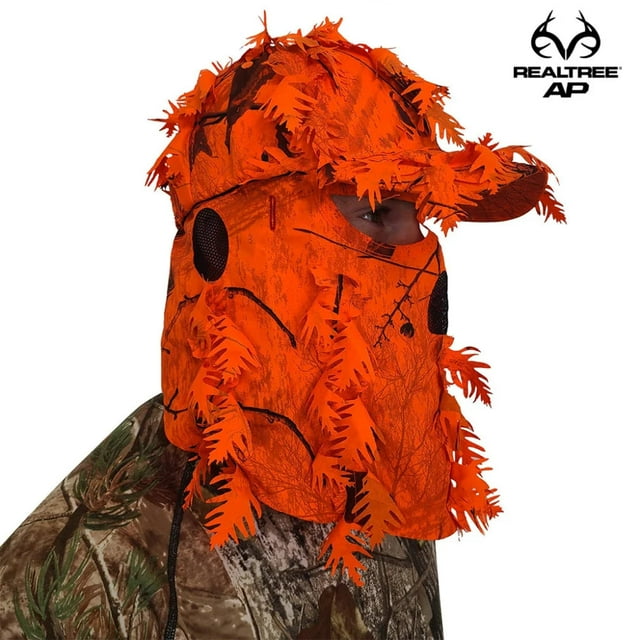 2-in-1 FRONT Leafy Face Mask and Camo Hat (Adjustable,OSFM) - Walmart.com