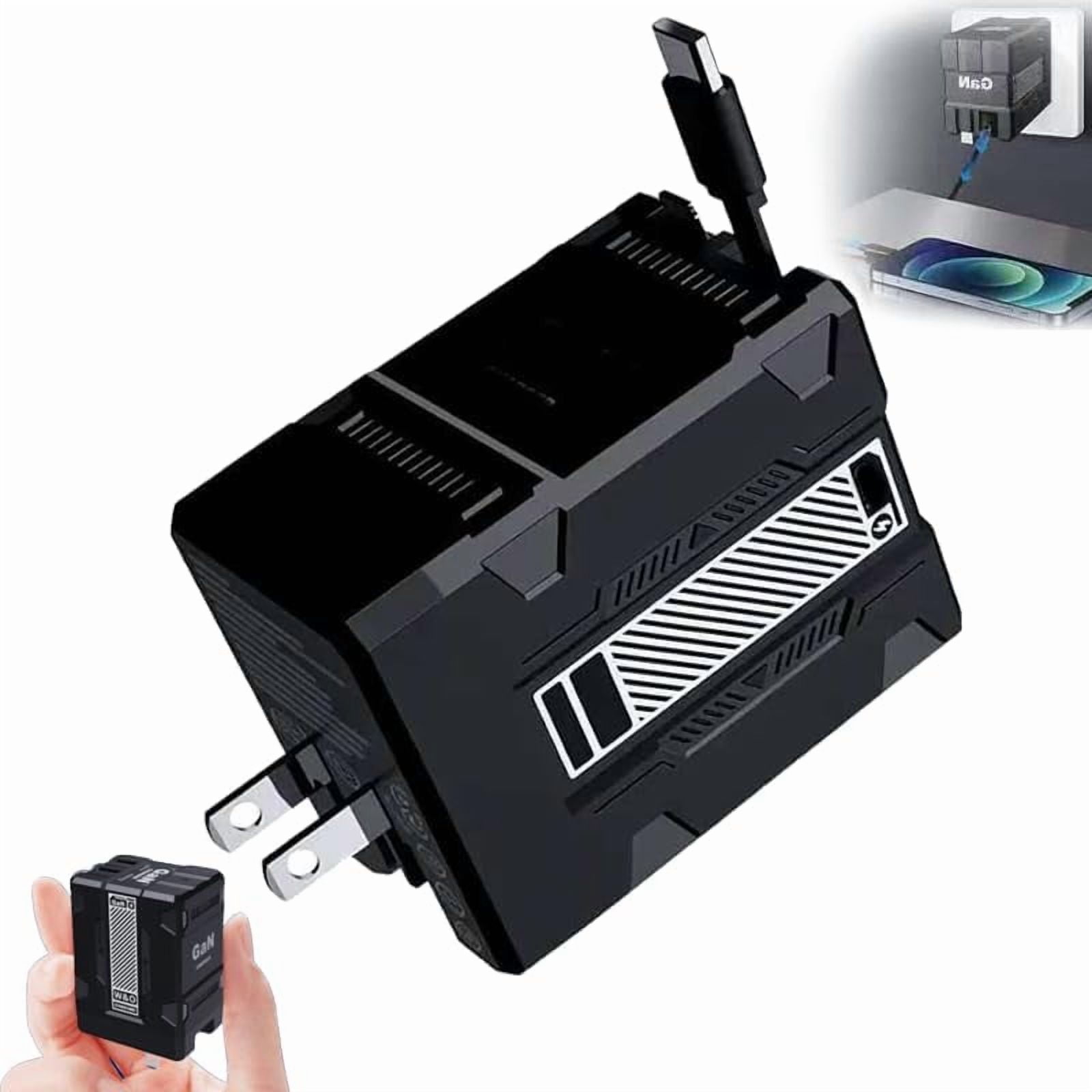 2-in-1 Fast Charging Adapter,2026 new retractable phone charger, All in ...