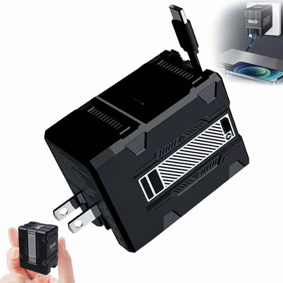 2-in-1 Fast Charging Adapter,2026 new retractable phone charger, All in ...