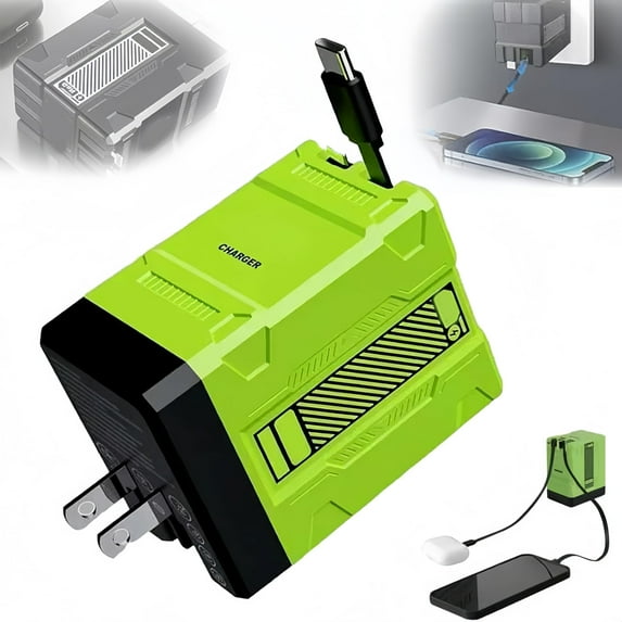 2-in-1 Fast Charging Adapter Compatible with 120W, 2026 New Scalable ...