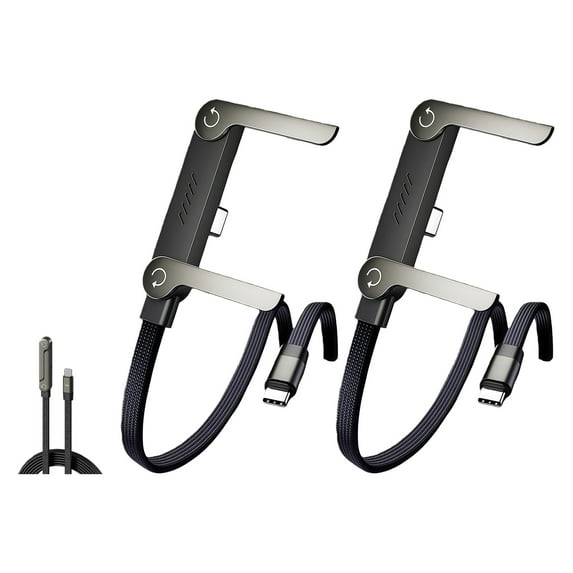 2 in 1 Fast Charging Cable with Built-in Holde, 1.5m High-Speed Adapter ...