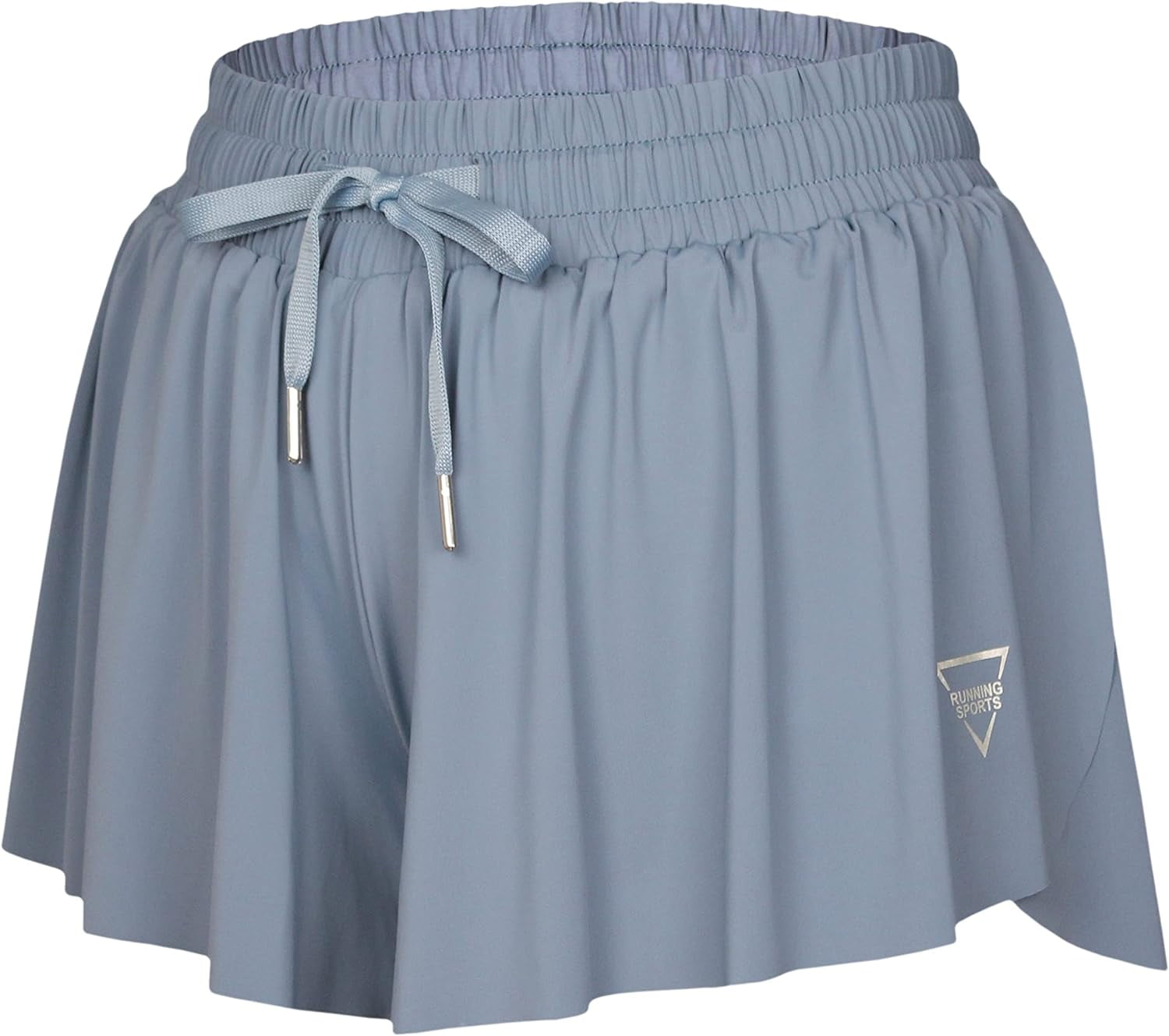 2 in 1 Flowy Running Shorts for Women Gym Yoga Athletic Workout Biker Spandex Lounge Sweat Skirt ...