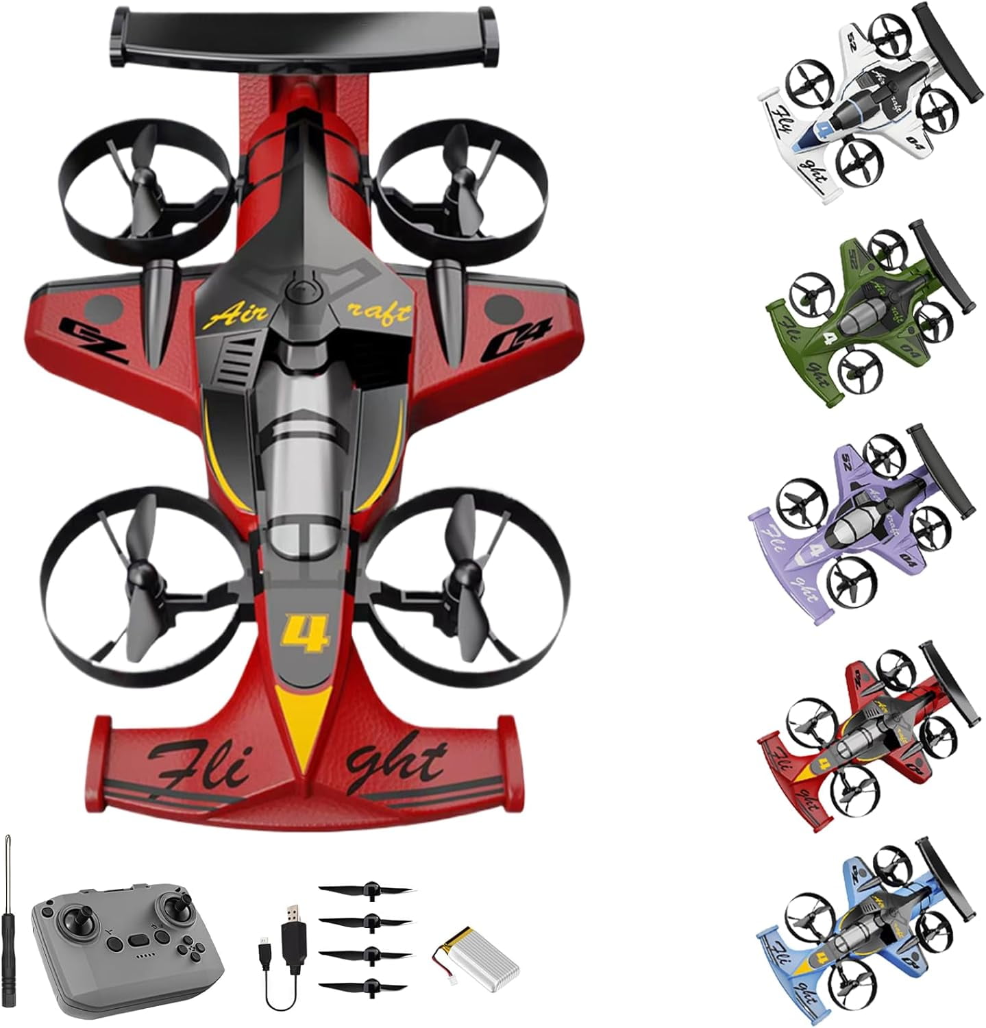 2-in-1 Flying Car & Stunt Drone - Rechargeable Dual-Mode Car Drone, 2 ...