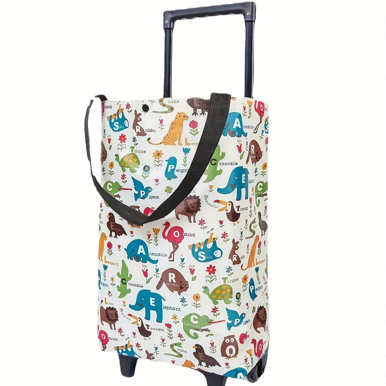 2-in-1 Foldable Camper Shopping Cart - Grocery Cart Trolley Bag with ...