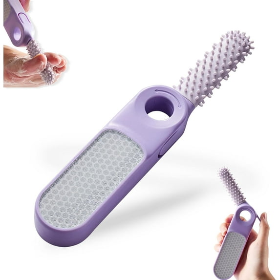 2-in-1 Foldable Foot File with Specialized Toe Gap Cleaner - Double ...
