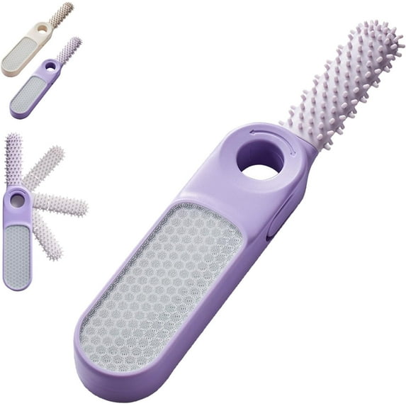 2-in-1 Foldable Foot File with Toe Gap Cleaner, Foot Scrubber Dead Skin ...