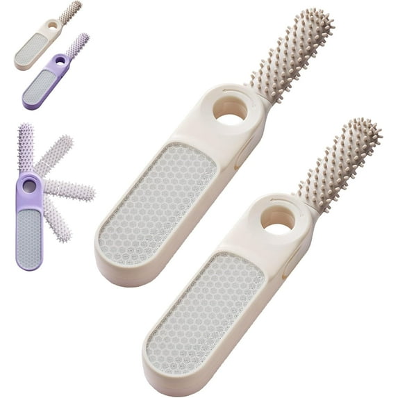 2-in-1 Foldable Foot File with Toe Gap Cleaner, Foot Scrubber Dead Skin ...