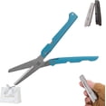 2-in-1 Foldable Scissors with Ruler, Stainless Steel for Camping ...