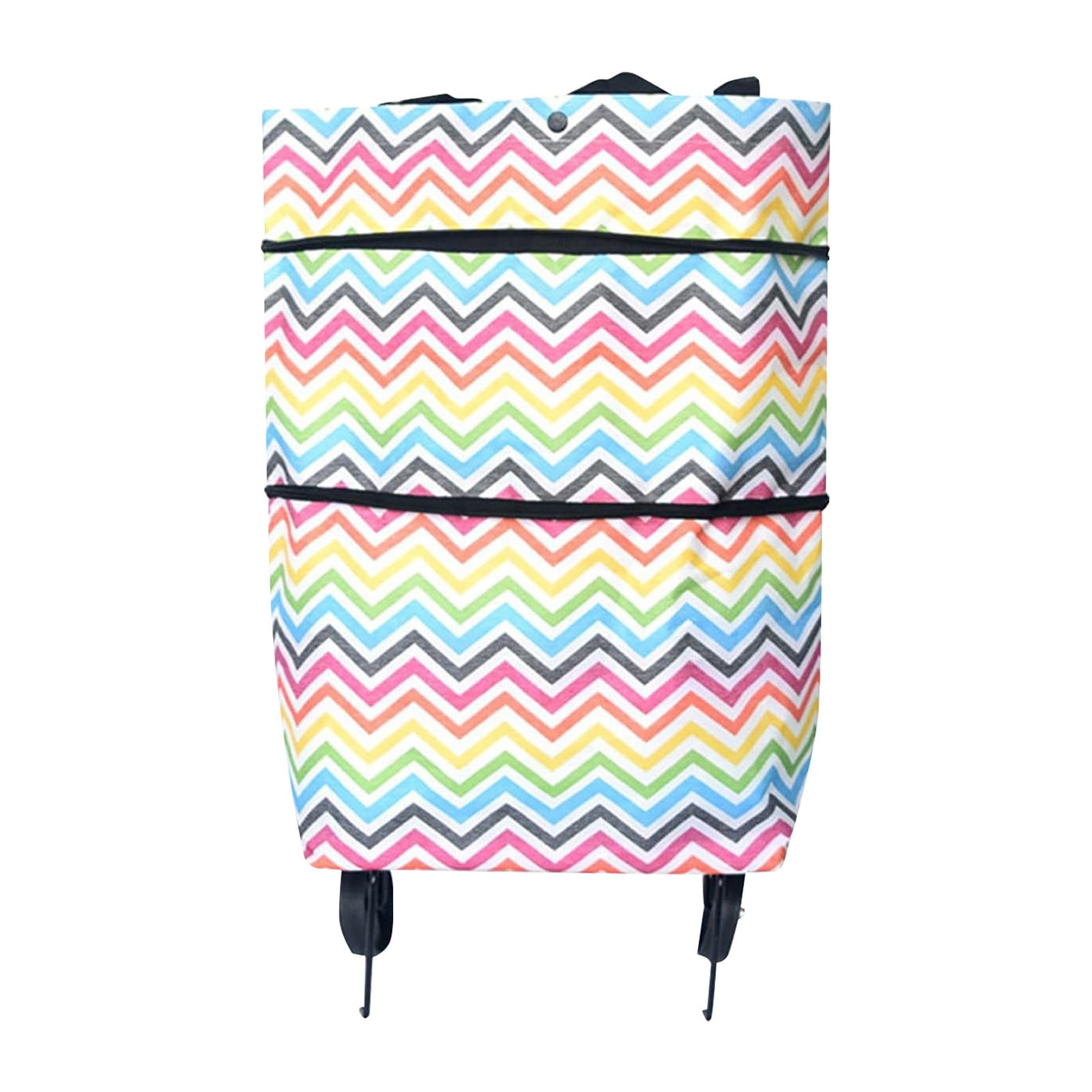 2-in-1 Foldable Shopping Cart Bag - Oxford Cloth, Wheels - Waterproof ...