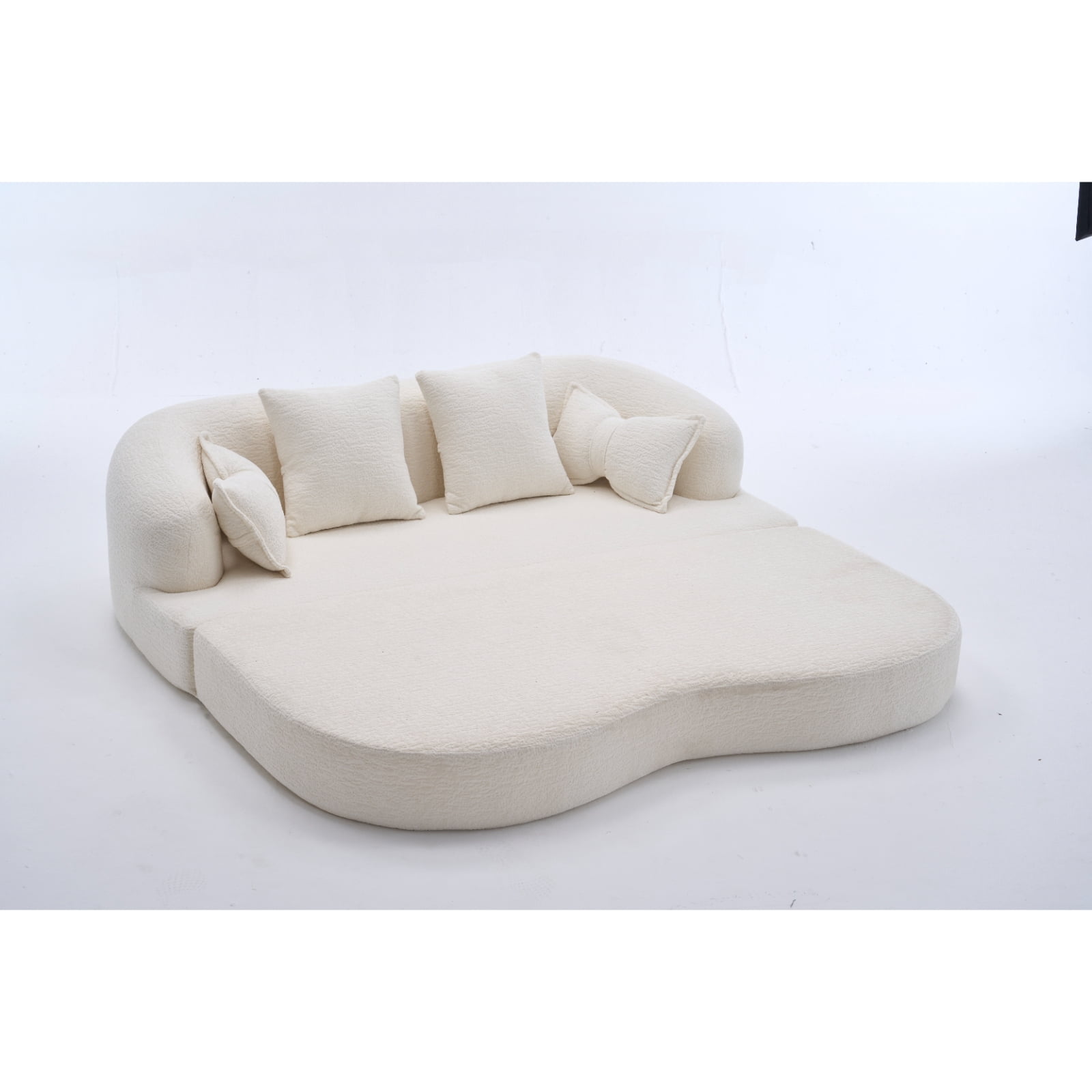 2-in-1 Foldable Sofa Bed,70 Inch Folding Boneless Couch Convertible ...