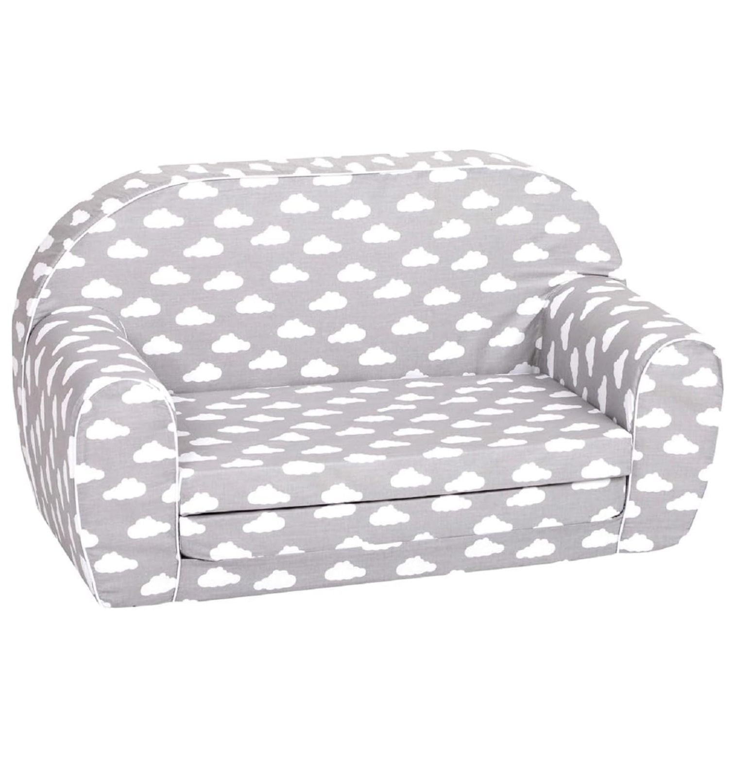 2-in-1 Foldable Sofa & Bed for Toddlers - Convertible Soft & Comfy ...