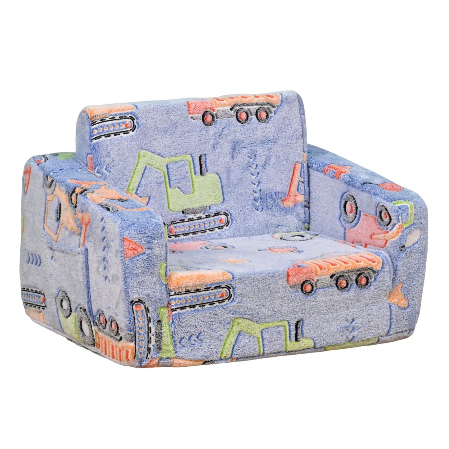 2 in 1 Foldable Sofa with Luminous Fabric - Cute Portable Nook Sofa ...