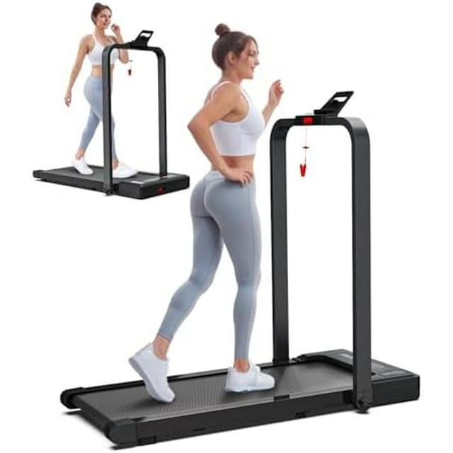 2-in-1 Foldable Walking Pad Treadmill for Home & Office – Under Desk ...