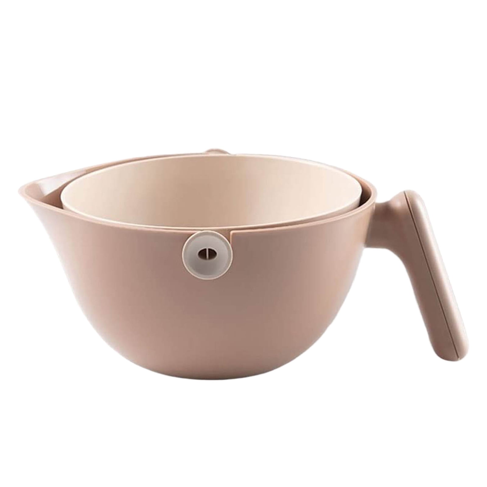 2-in-1 Fruit Cleaning Basket - Spinning Colander with Drain Handle ...