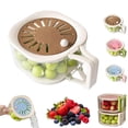 2 in 1 Fruit Strainer Container with Lid, Fruit Strainer and Storage ...
