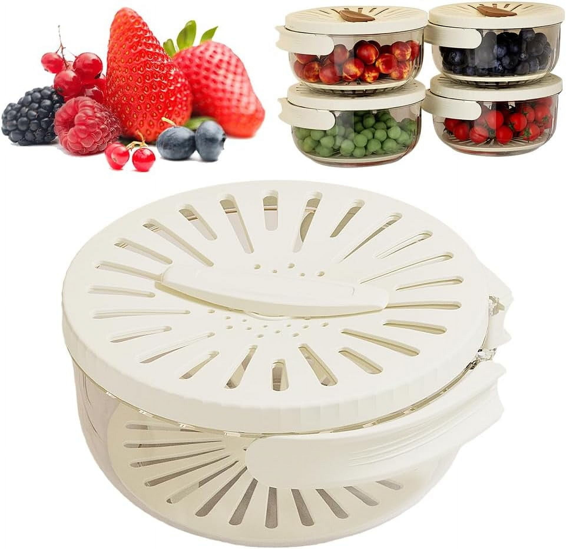 2-in-1 Fruit and Vegetable Washing Bowl with Colander, Draining Basket ...