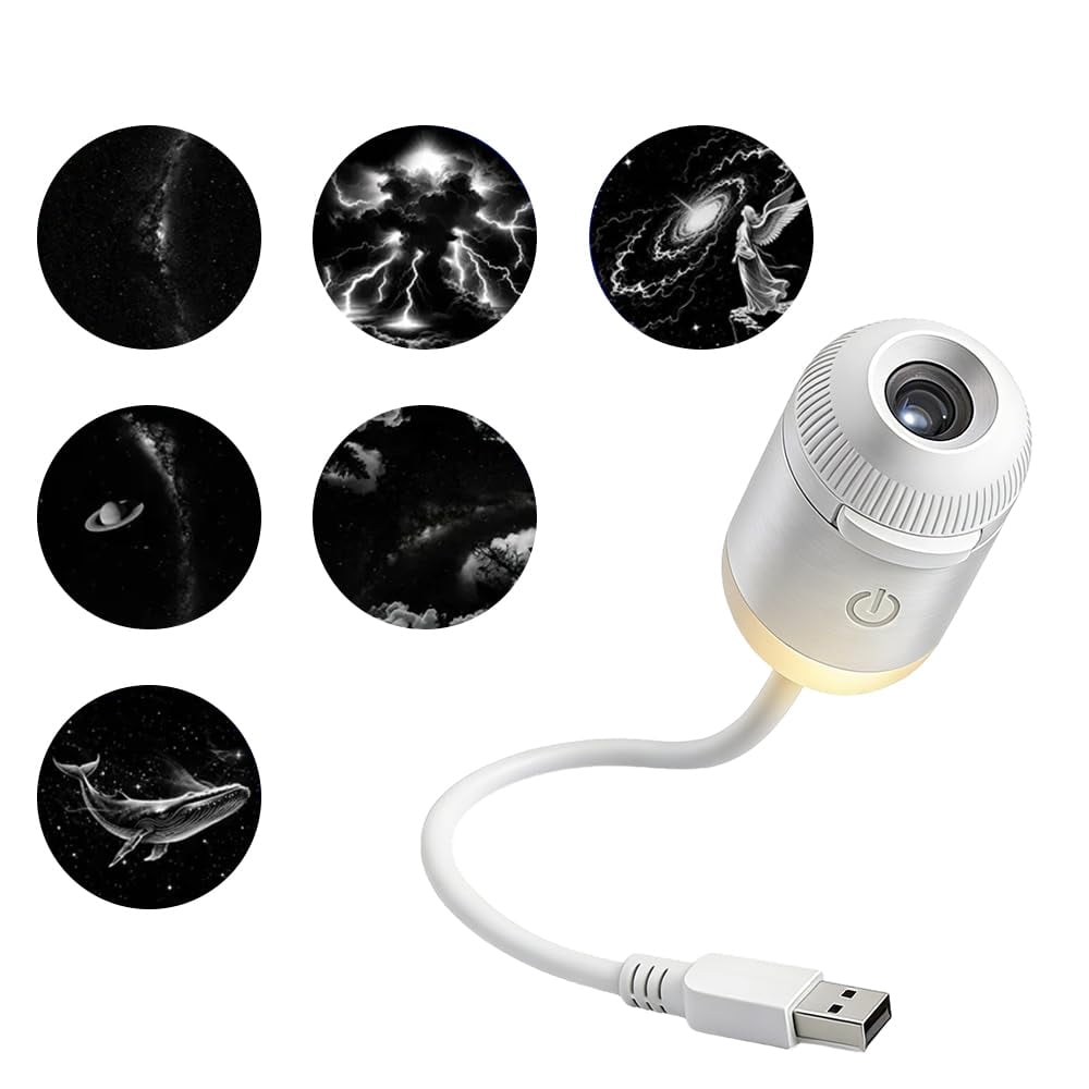 2-in-1 Galaxy Projector Night Light, Galaxy Light Projector Adults, USB ...