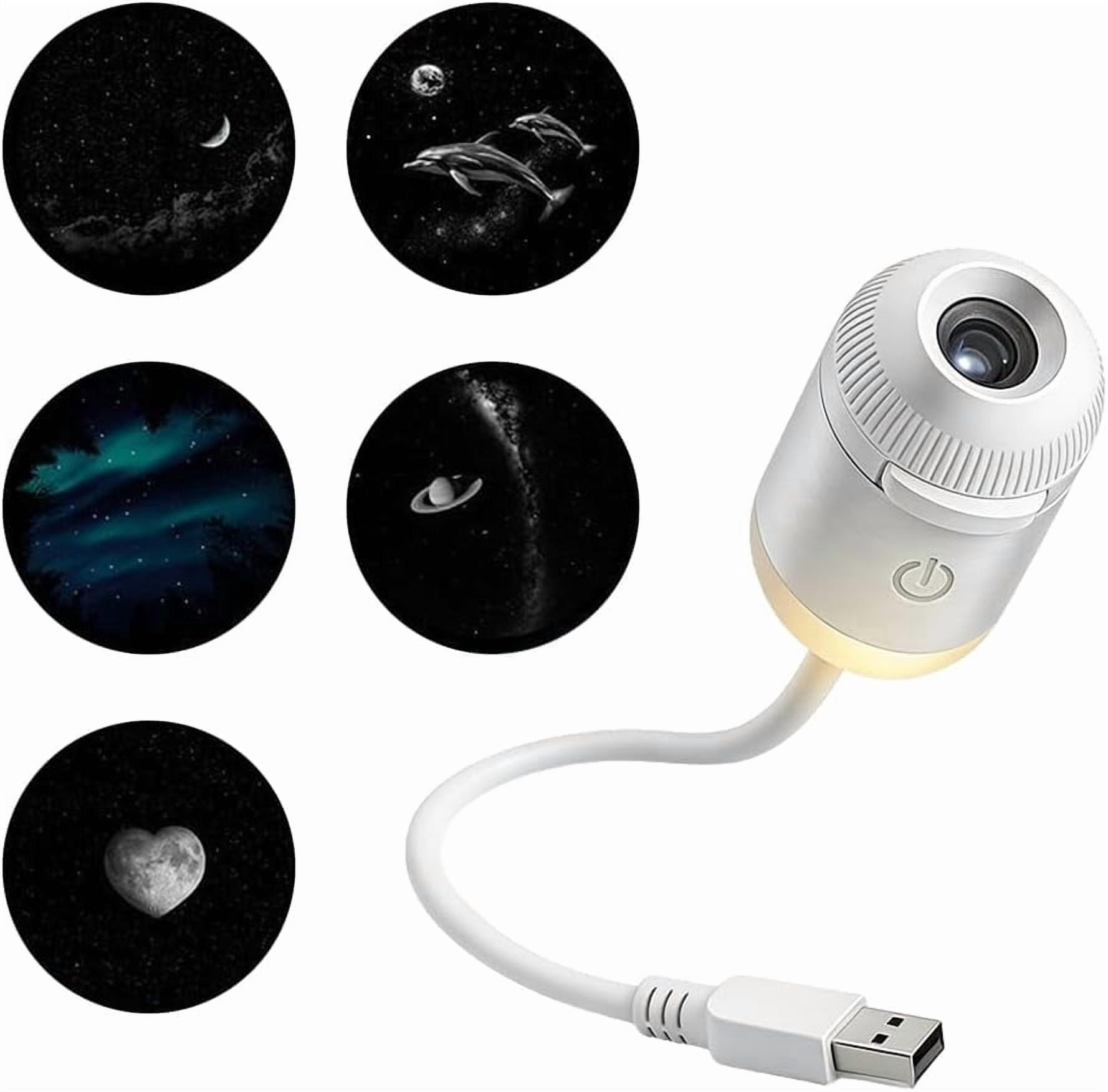2-in-1 Galaxy Projector Night Light, USB Starry Sky LED Projection Lamp ...