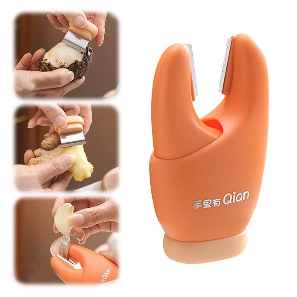 2-in-1 Garlic Peeler & Ginger Scraper - Crab Claw Shape Kitchen Tool ...