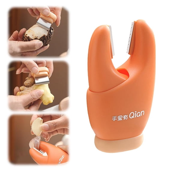 2-in-1 Garlic Peeler & Ginger Scraper - Crab Claw Shape Kitchen Tool ...