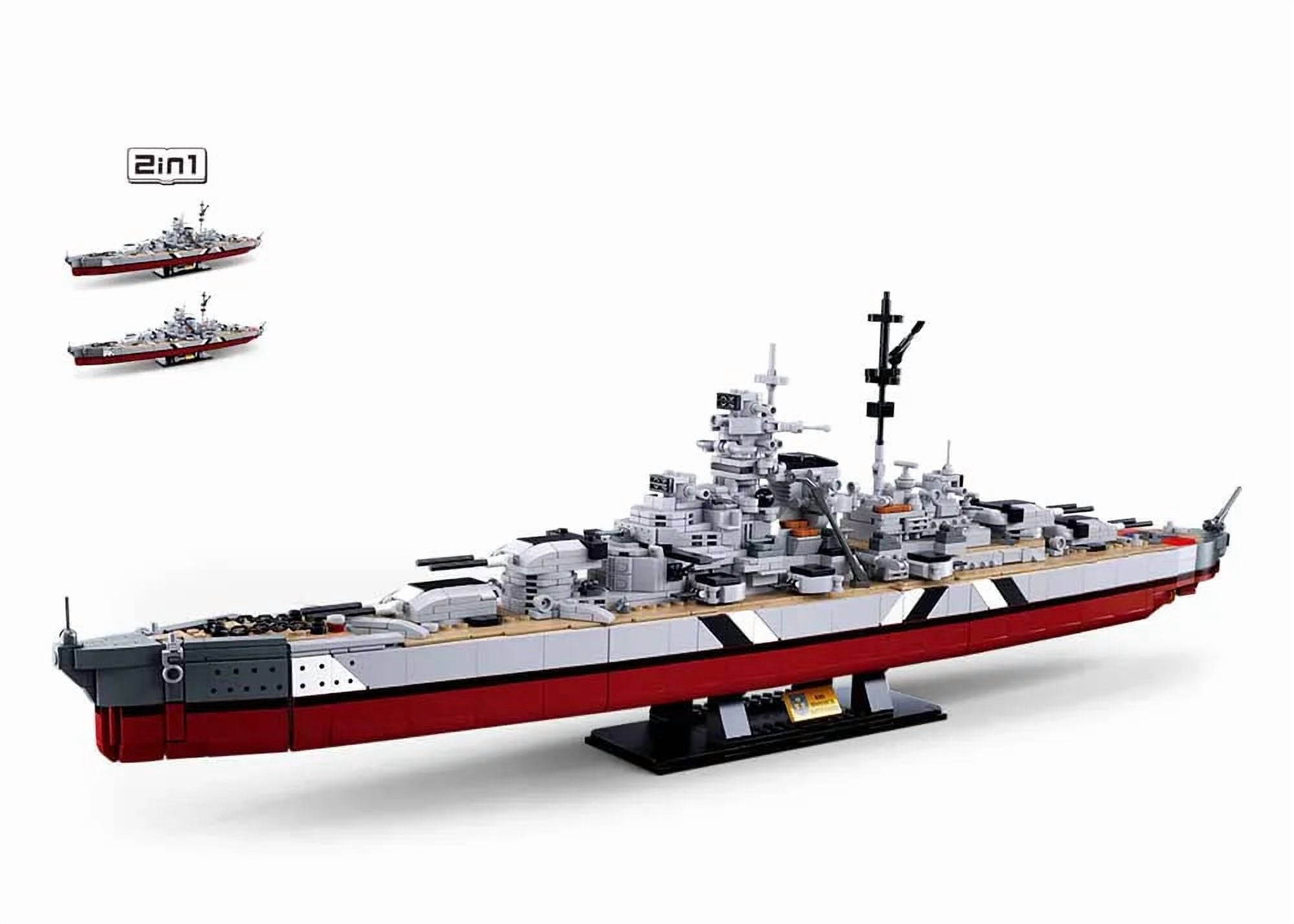 General Jim's Toys & Bricks 2-in-1 German Battleship Bismarck, Tirpitz ...