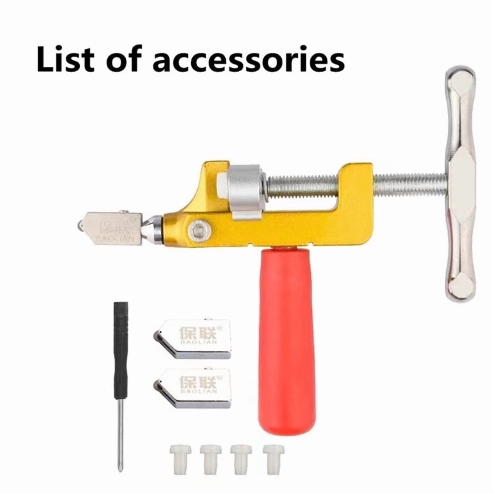 2 in 1 Glass Ceramic Tile Cutter with Knife Wheel Diamond Roller Glass ...