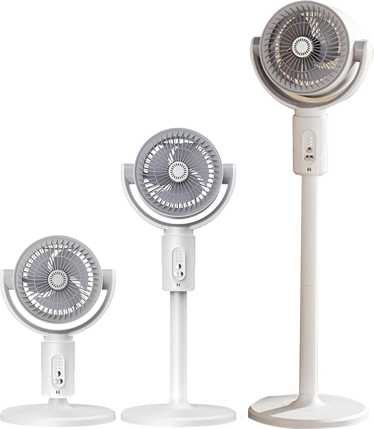 2-in-1 Glide Air Fan up to 908 Cfm & 82ft Coverage, Quiet Pedestal Fans ...
