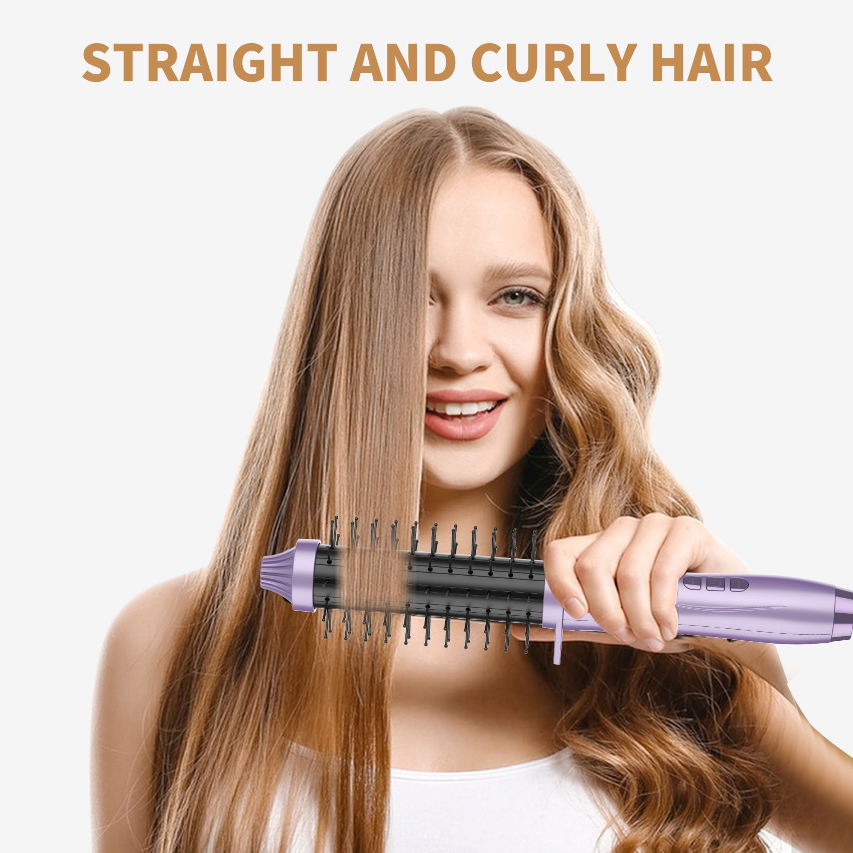2-in-1 Hair Straightener and Curler with Ionic Technology, Professional ...