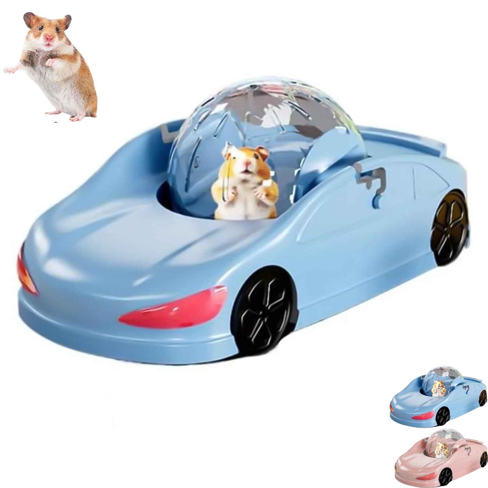 2-in-1 Hamster Running Ball Car Transparent Silent Exercise Ball with ...