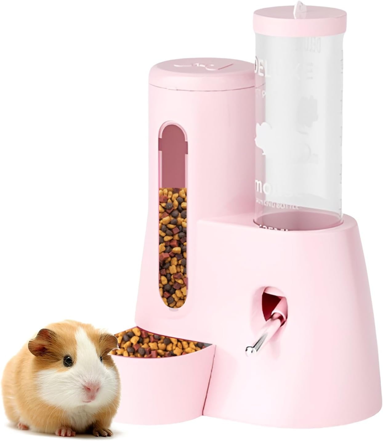 2-in-1 Hamster Water Bottle & Food Dispenser - Leak-Resistant Design ...