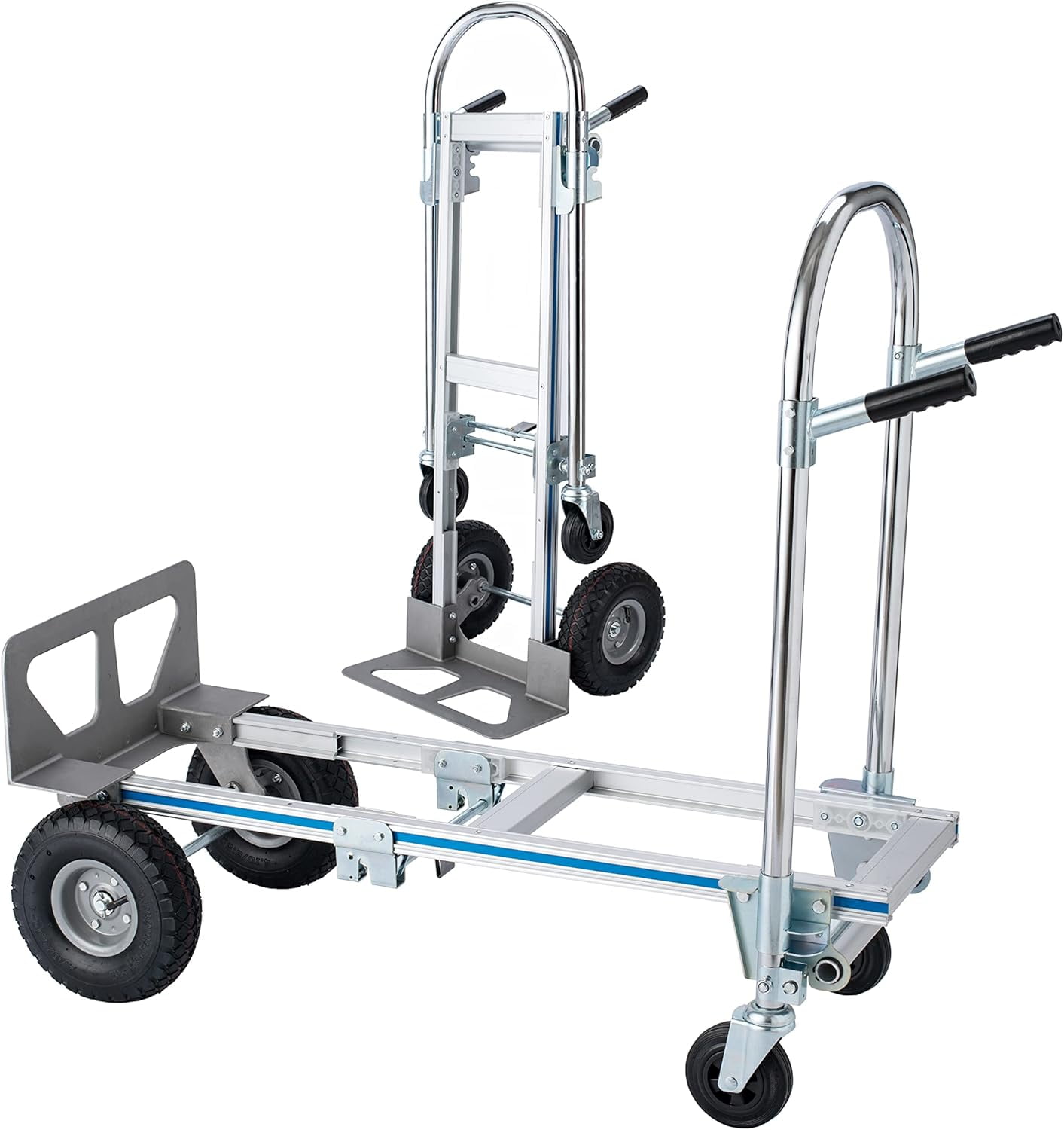 2 in 1 Hand Truck 800 LBS Weight Capacity Heavy Duty Convertible Hand ...