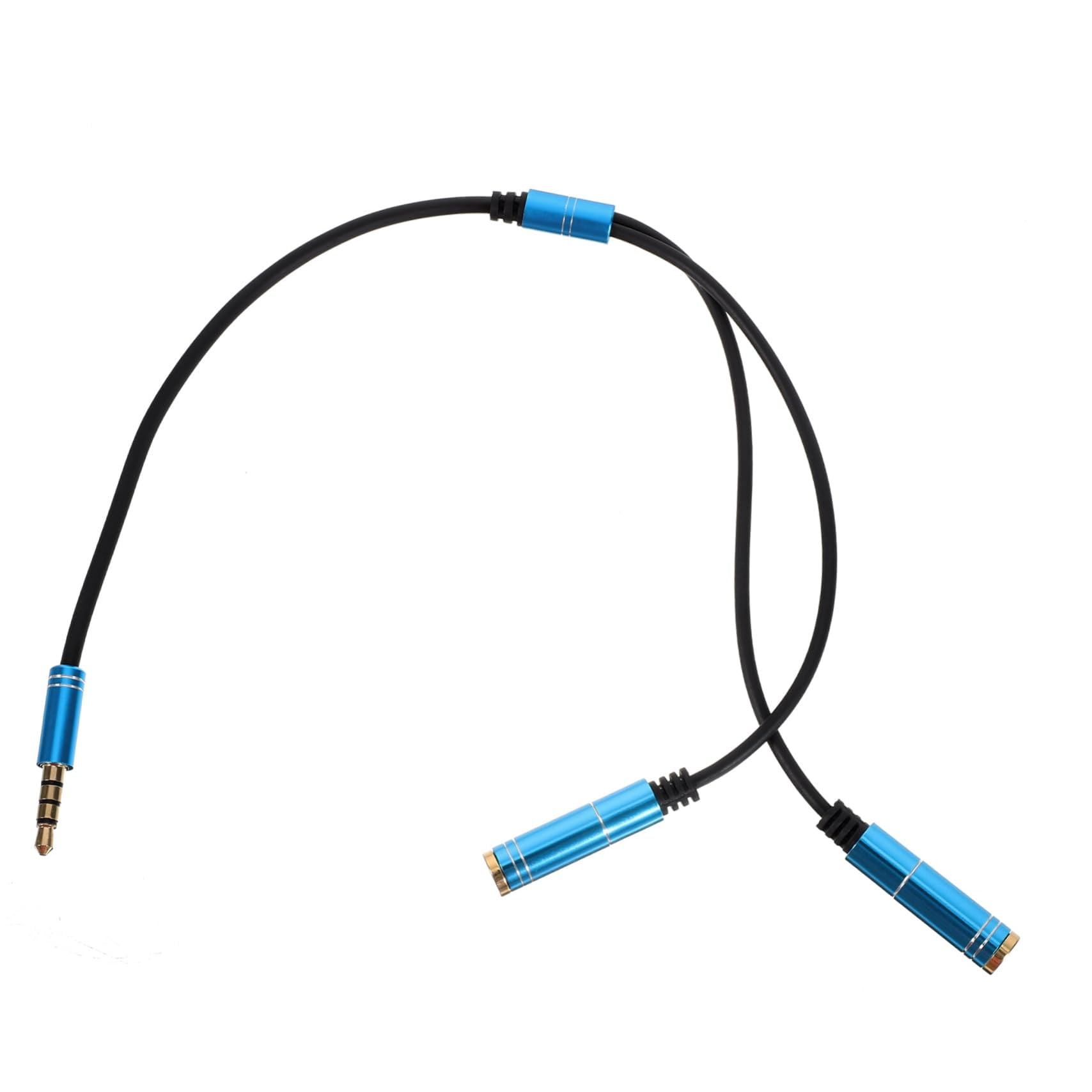 2-in-1 Headphone Splitter, Headset Y Adapter 2 Female to 1 Male 3.5mm ...