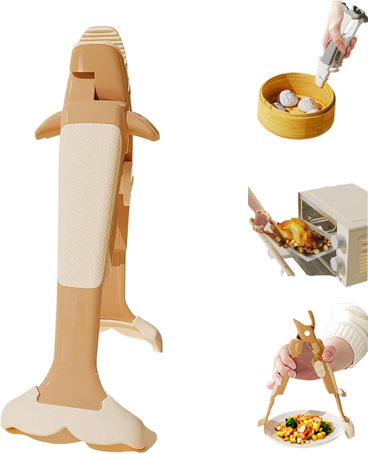 2-in-1 Heatproof Dish Clamps, Non-Slip Hot Bowl & Plate Gripper with ...