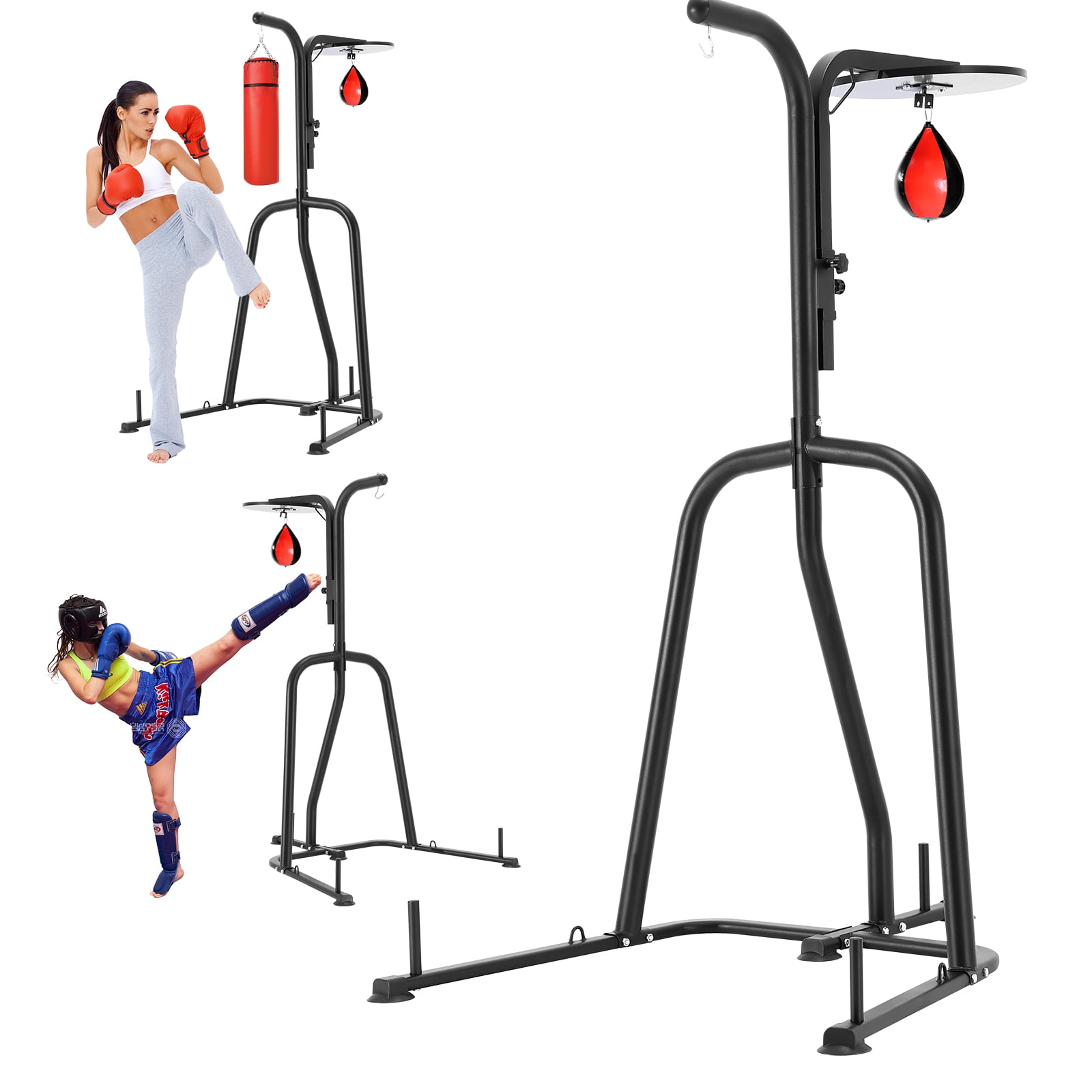 2 in 1 Heavy Duty Punching Bag Frame Boxing Punching Fitness Stand ...