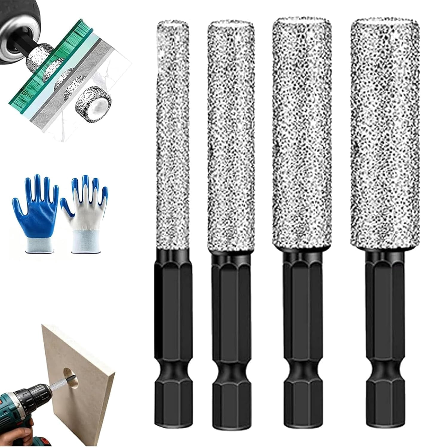 2 in 1 Hexagonal Diamond Hole Saw Dry Drilling for Porcelain Tile ...