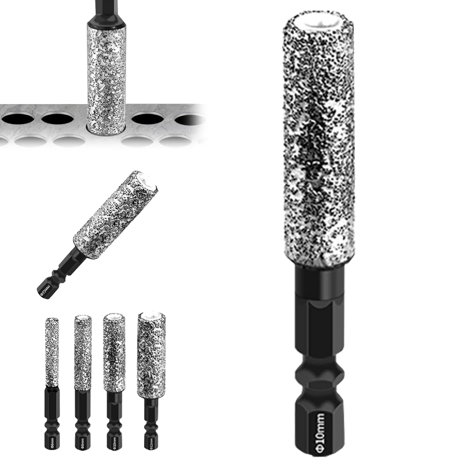 2-in-1 Hexagonal Shank Brazing Dry Drilling Specialized Hole Opener ...