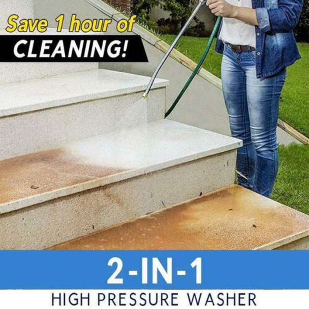 2-in-1 High Pressure Washer 2.0 scrub-free wax water spray gun ...