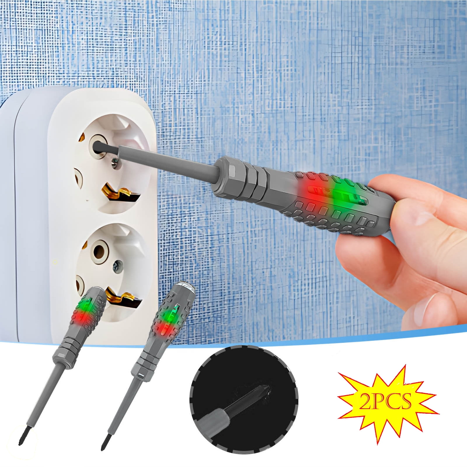 2 in 1 High Torque High Magnetic Screwdriver Tester, Voltage Tester ...
