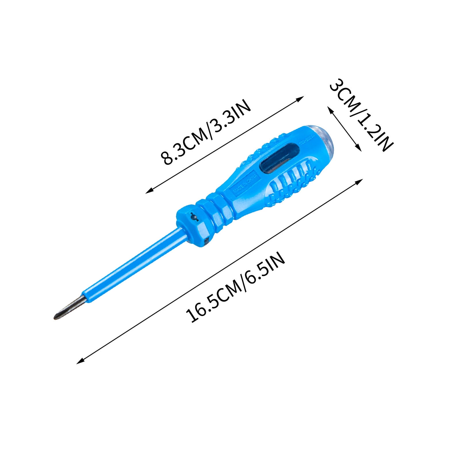 2-in-1 High Torque Magnetic Screwdriver & Voltage Tester Pen with Neon ...