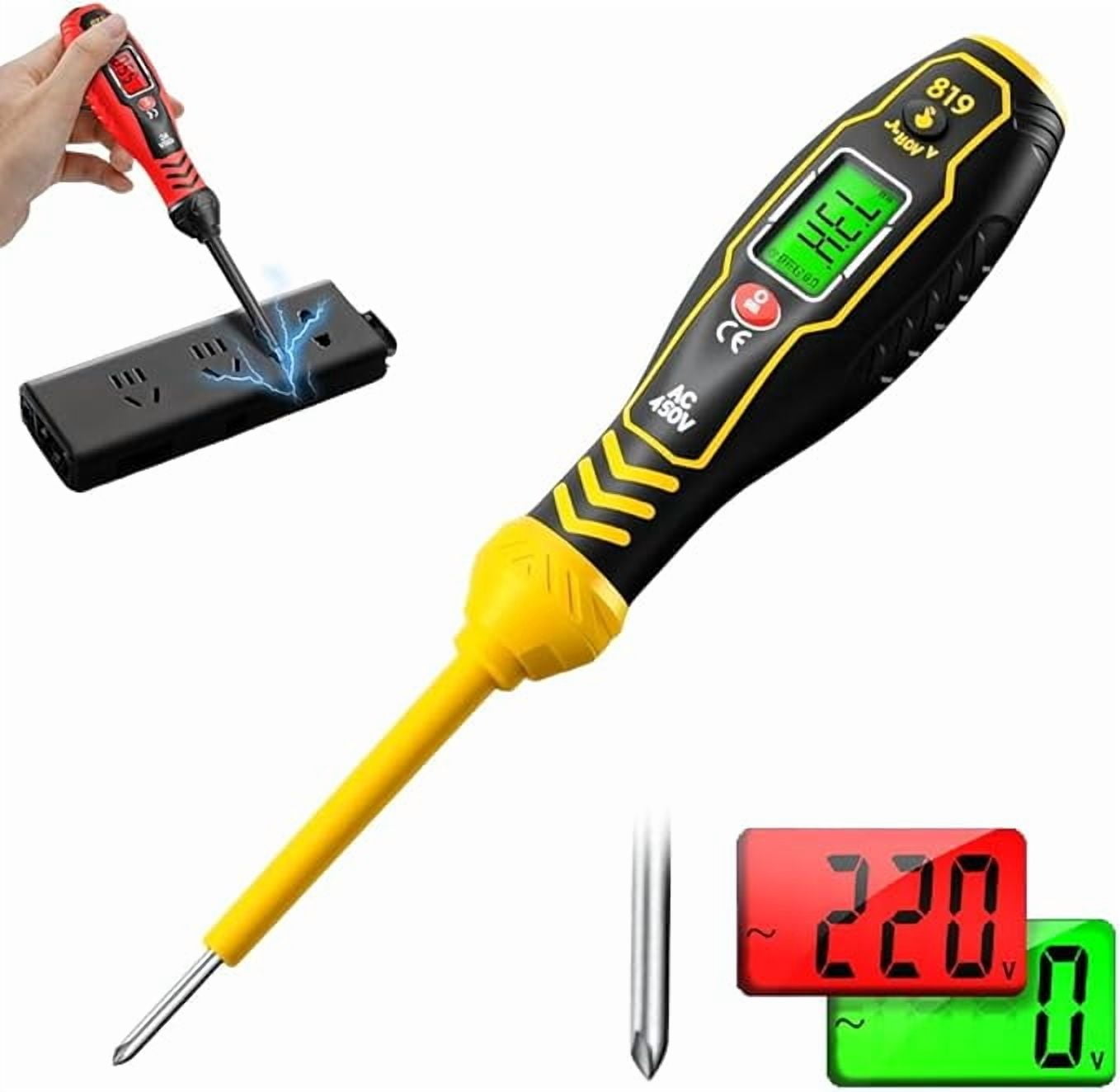 2-in-1 High Torque Strong Flathead Phillips Screwdriver, Induction ...