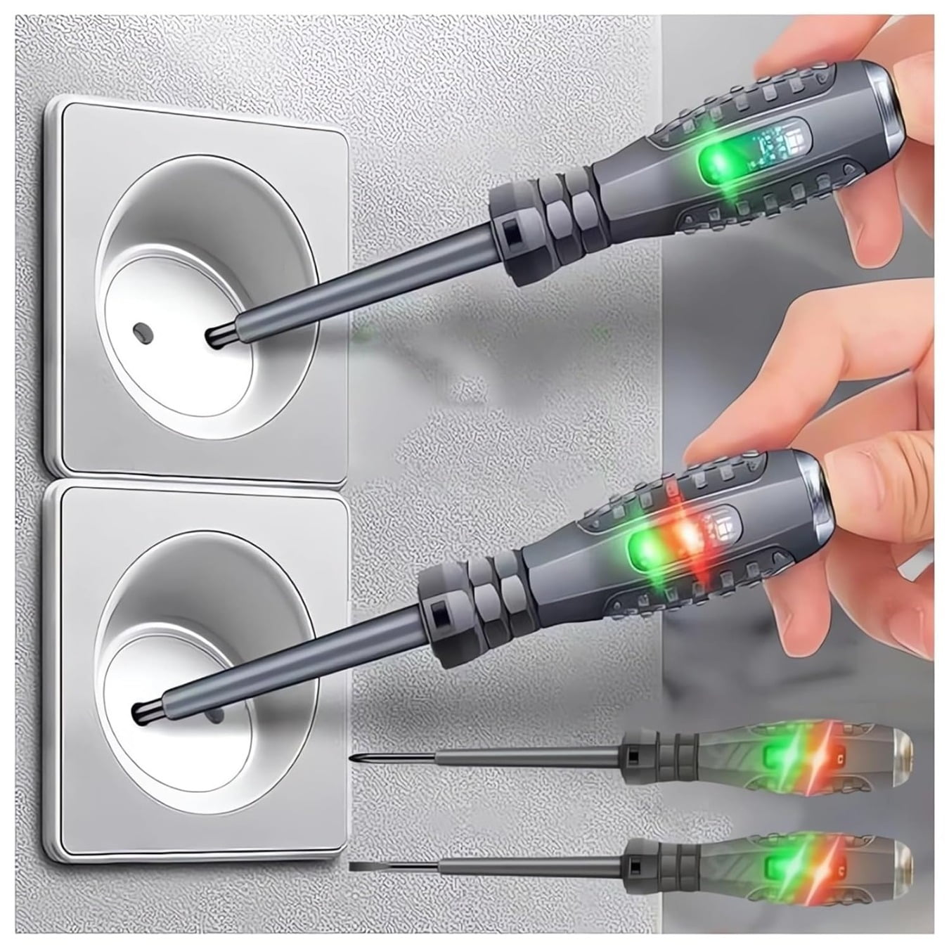 2-in-1 High Torque Strong Magnetic Flathead Phillips Screwdriver ...