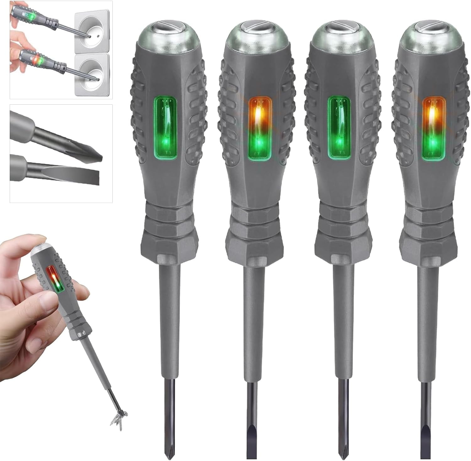 2-in-1 High Torque Strong Magnetic Screwdriver Electricity Detector ...
