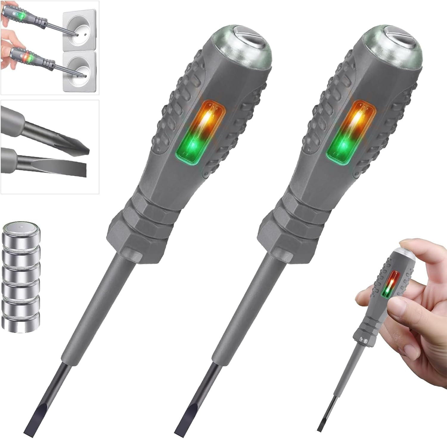 2-in-1 High Torque Strong Magnetic Screwdriver Electricity Detector ...