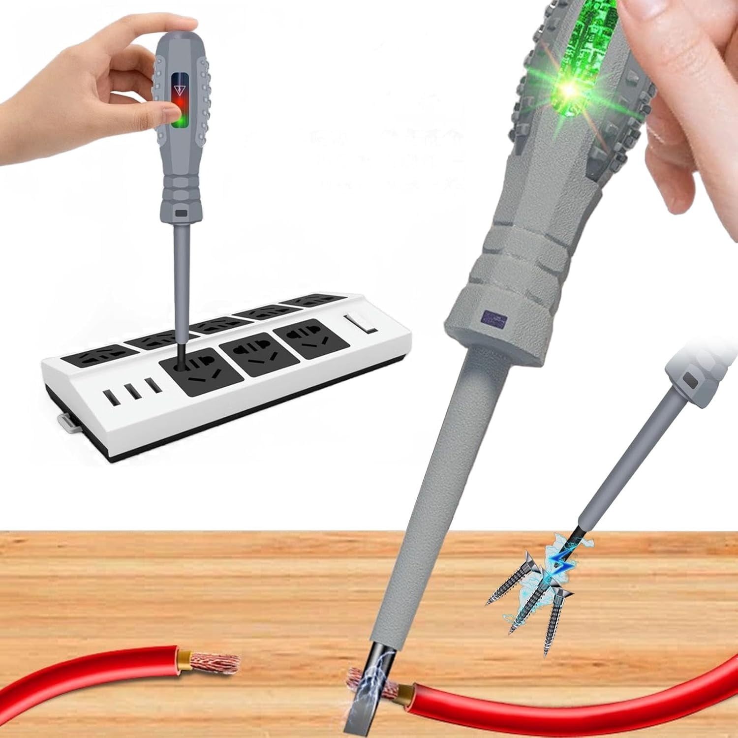 2-in-1 High Torque Strong Magnetic Screwdriver Electricity Detector ...