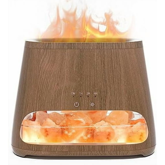 2-in-1 Himalayan Salt Lamp Diffuser, Cool Mist Humidifier, Aromatherapy ...