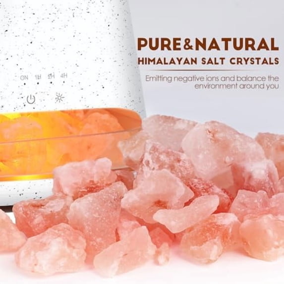 2-in-1 Himalayan Salt Lamp & Ultrasonic Essential Oil Diffuser ...