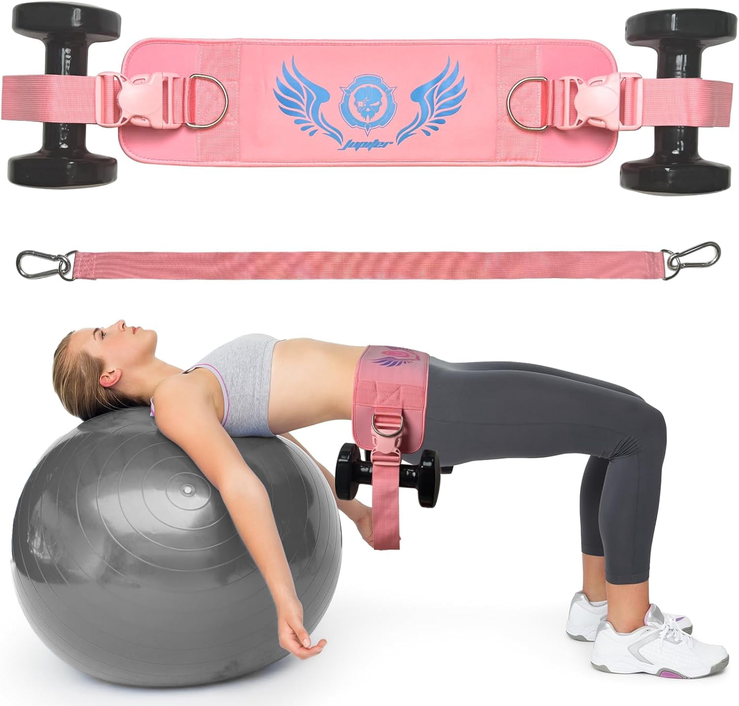 2-in-1 Hip Thrust Belt for Women & Men – Heavy Duty Glute Workout ...