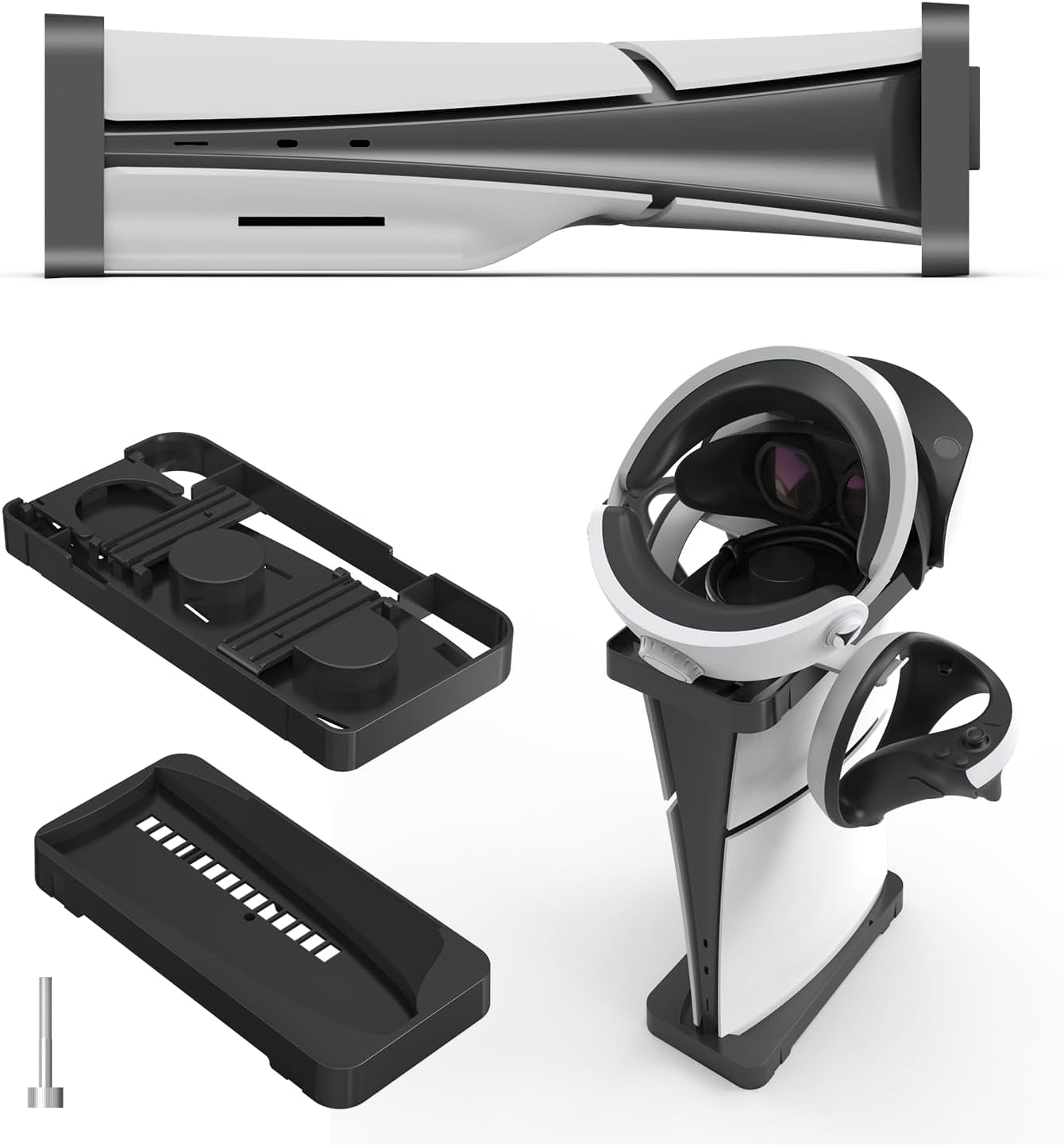 2-in-1 Horizontal and Vertical Stand for PS5 Slim Console, Base ...